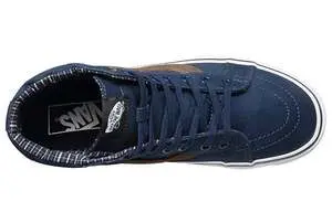 VANS Sk8-hi Reissue Cord & Plaid Sneakers - Blue