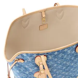 LOUIS VUITTON Neverfull Mm Monogram Denim