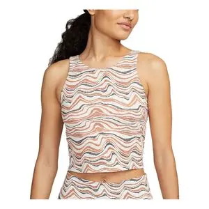 Nike Yoga Dri-fit Luxe Tank - Brown/white/black