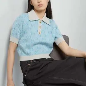 Gucci Gg Wool Jacquard Polo