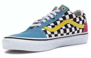 VANS Old Skool "crazy Checks" Sneakers - Blue/yellow