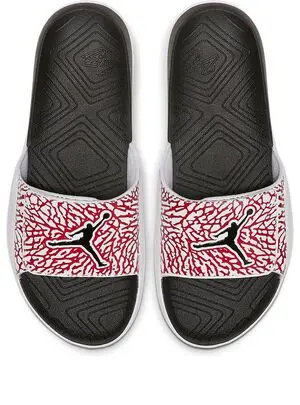JORDAN Hydro V2 Slides - White/black-gym Red