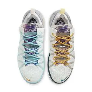 Nike Lebron 18 "reflections Flip" High Top Sneakers - White/blue/yellow