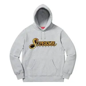 Supreme Sequin Viper Hooded Sweatshirt - Grey
