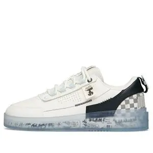 ANTA X Snoopy Skateboarding Sneakers - White/black/blue