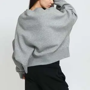 Nike Logo Fleece Pullover - Grey