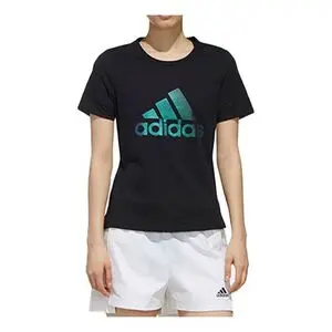Adidas Adidas Alphabet Logo Short Sleeve T-Shirt Black
