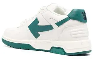 Off-White Out Of Office Low-top Sneakers - Green/white