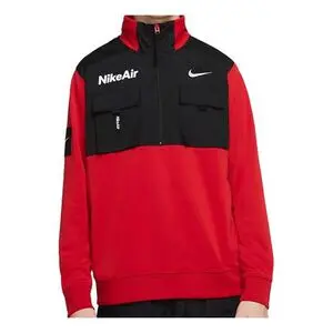 Nike Zipper Cardigan - Black/red