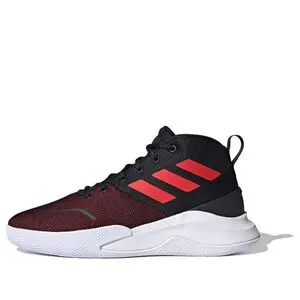 Adidas Ownthegame Mid Top Basketball Sneakers - Black/white/red