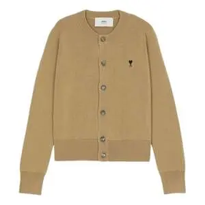 AMI Paris Embroidered Logo Cardigan