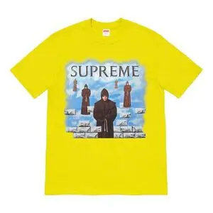 Supreme Fw19 Week 1 Levitation Tee Printing Short Sleeve - Yellow