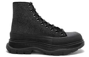 Alexander McQueen Studded Lace-up Boots