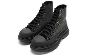 Alexander McQueen Studded Lace-up Boots