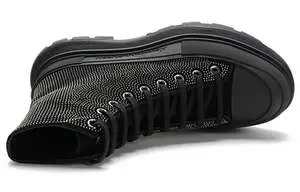 Alexander McQueen Studded Lace-up Boots