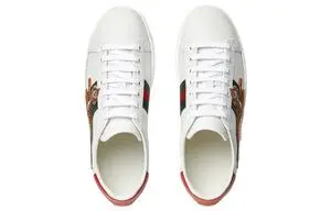 Gucci Ace Tiger Patch Sneakers - White/green/red