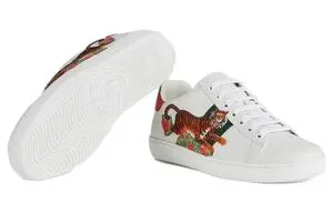 Gucci Ace Tiger Patch Sneakers - White/green/red
