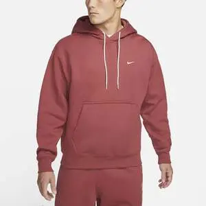 Nike Series Lab Embroidered Logo Hooded Sports Pullover - Red