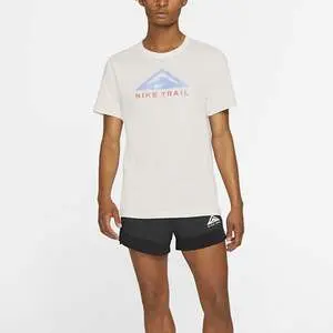 Nike Dri-fit Alphabet Pattern Printing Casual Sports Round Neck Short Sleeve Pink - Light Pink