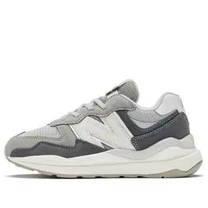 NEW BALANCE 57/40 "grey White" Retro Low Top Sneakers - Gray/white