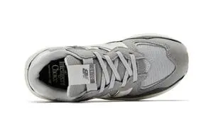 NEW BALANCE 57/40 "grey White" Retro Low Top Sneakers - Gray/white