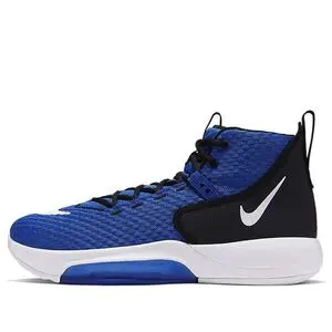 Nike Zoom Rize Team Mid Top Basketball Sneakers - Blue/black/white