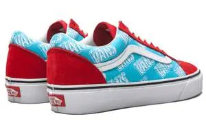 VANS Old Skool 'retro Mart' Sneakers - Red/blue