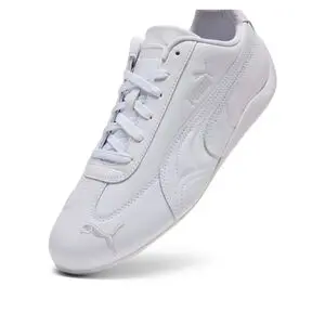 PUMA Speedcat Full Leather Sneakers - White/feather Gray