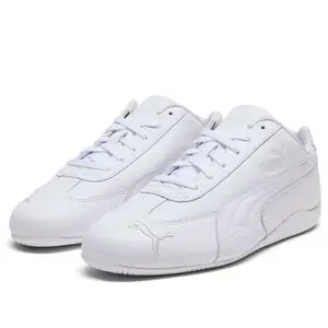 PUMA Speedcat Full Leather Sneakers - White/feather Gray