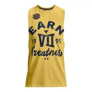Under Armour Project Rock Earn Greatness Tank Top - Yellow