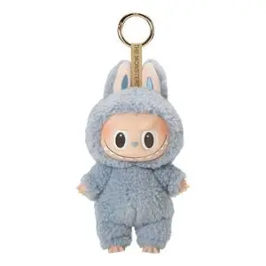 POP MART The Monsters Labubu 1.0 Tasty Macarons Pendant 'sea Salt Cocount - Blue