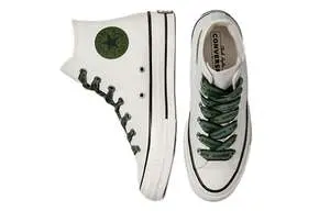 CONVERSE Chuck 70 Hi "wordmark Ribbon Laces" High Top Sneakers - White
