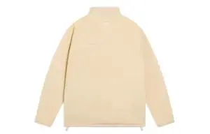 LI-NING Logo Fleece Half Zip Jacket - Light Brown