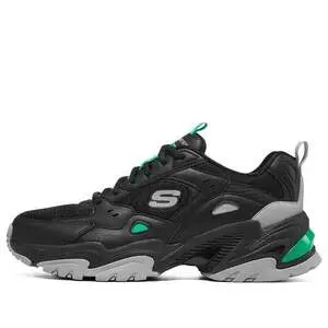 Sketchers Stamina V2 Athletic Sneakers - Black/charcoal/green