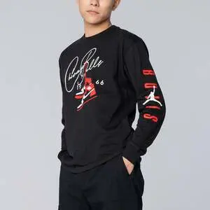 JORDAN Air Nba Courtside Chicago Bulls Long Sleeve Pullover
