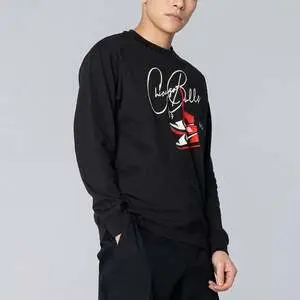 JORDAN Air Nba Courtside Chicago Bulls Long Sleeve Pullover