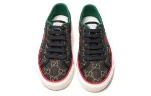 Gucci Tennis 1977 Gg Logo Multi Sneaker - Black