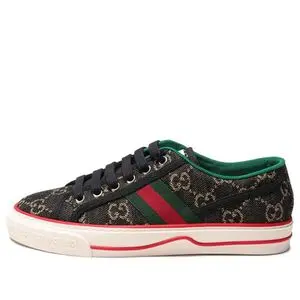 Gucci Tennis 1977 Gg Logo Multi Sneaker - Black
