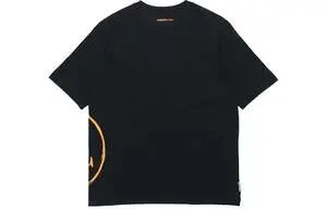 Adidas Neo U Csmy Tee Casual Sports Smiling Face Printing Short Sleeve - Black