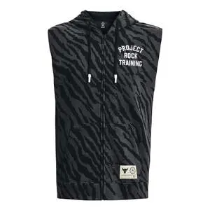 Under Armour Project Rock Rival Fleece Sleeveless Full Zip Top