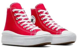 CONVERSE Chuck Taylor All Star Move High Top Sneakers - Red/white
