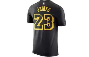 Nike Los Angeles Lakers Lebron James Lakers Short-sleeved - Black