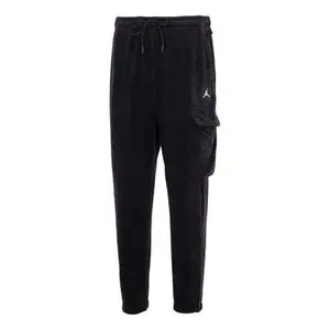 JORDAN Casual Thicken Fleece Lined Bundle Feet Sports Pants Black - Default Colorway