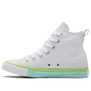CONVERSE Chuck Taylor All Star High Top Sneakers - White/green