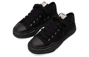Mihara Yasuhiro Peterson Og Sole Canvas Low-top Sneaker - Black