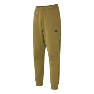 Adidas Fi Dk Reg Pnt Logo Sports Running Knit Bundle Feet Long Pants/trousers Olive - Default Color