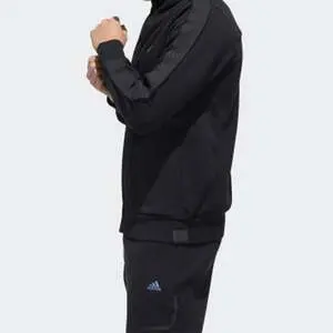 Adidas Zip-up Track Jacket With Stand Collar