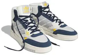 Adidas Originals Drop Step Se High Top Sneakers - White/blue