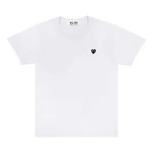 Play Comme Des Garcon Mini Black Short Sleeve - White