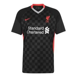 Nike Liverpool Fc Fan Edition Short Sleeve Football Jersey - Black
